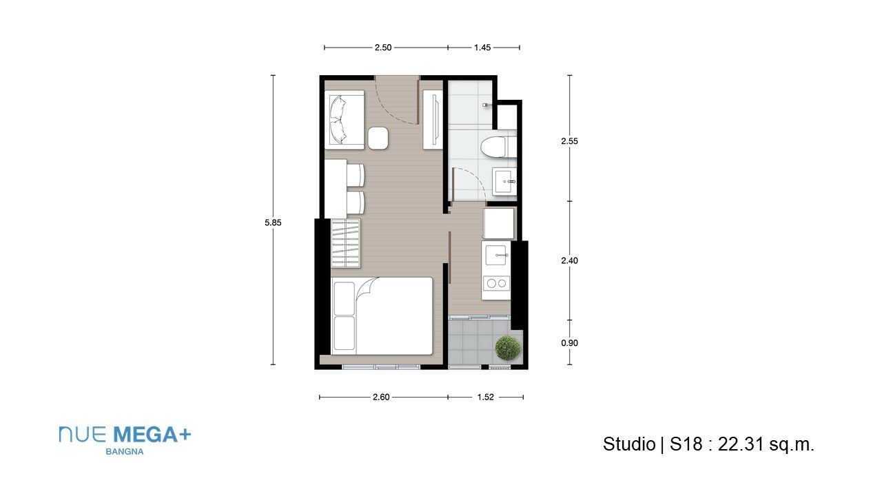 Nue Mega Plus Bangna - Condo in Bang Phli | Hipflat