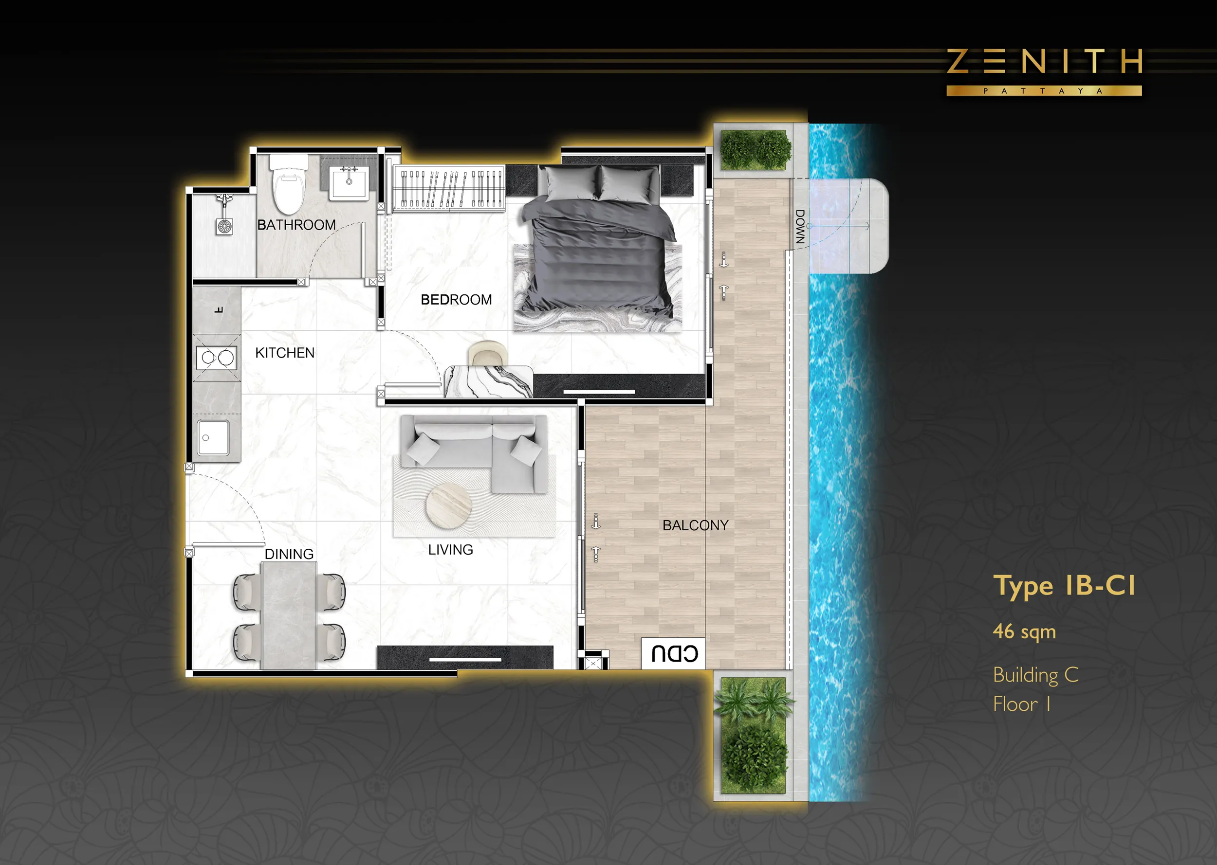 Zenith Pattaya- Condo in Bang Lamung | Hipflat