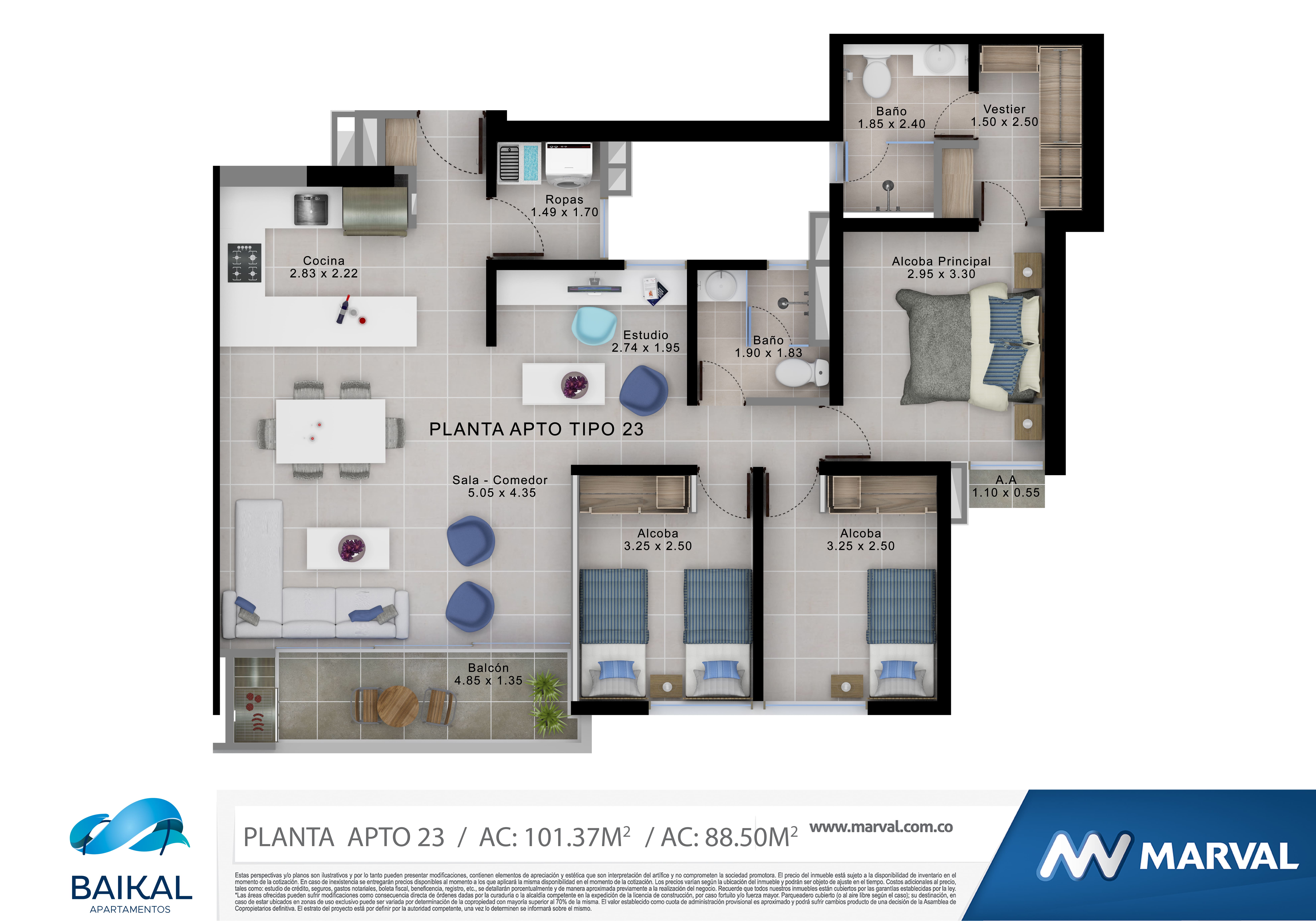 Proyecto de Vivienda Baikal $ 409.873.000 | PROPERATI